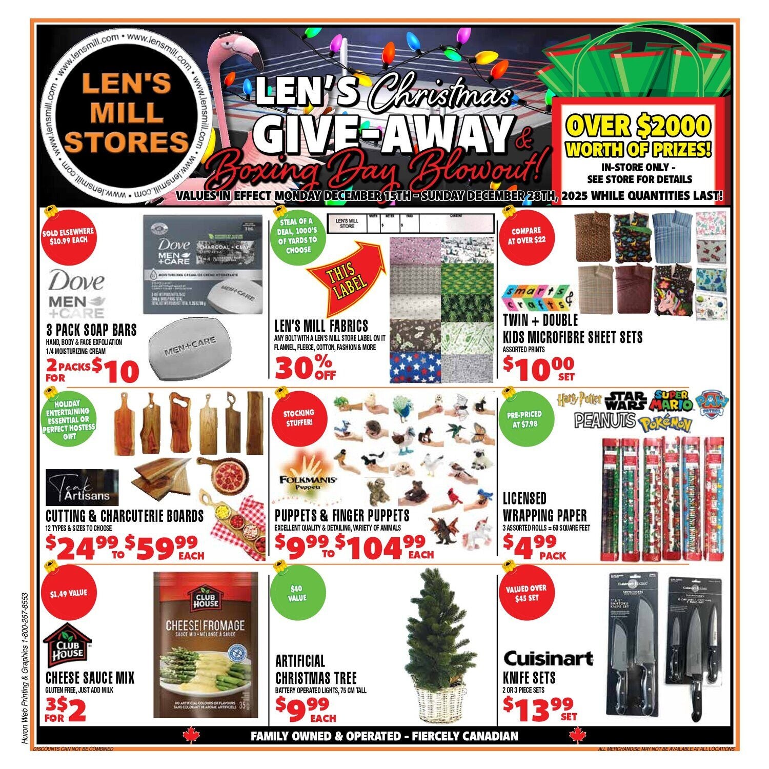 Len's Mill Stores Weekly Flyer - Christmas Give-Away & Boxing Day ...