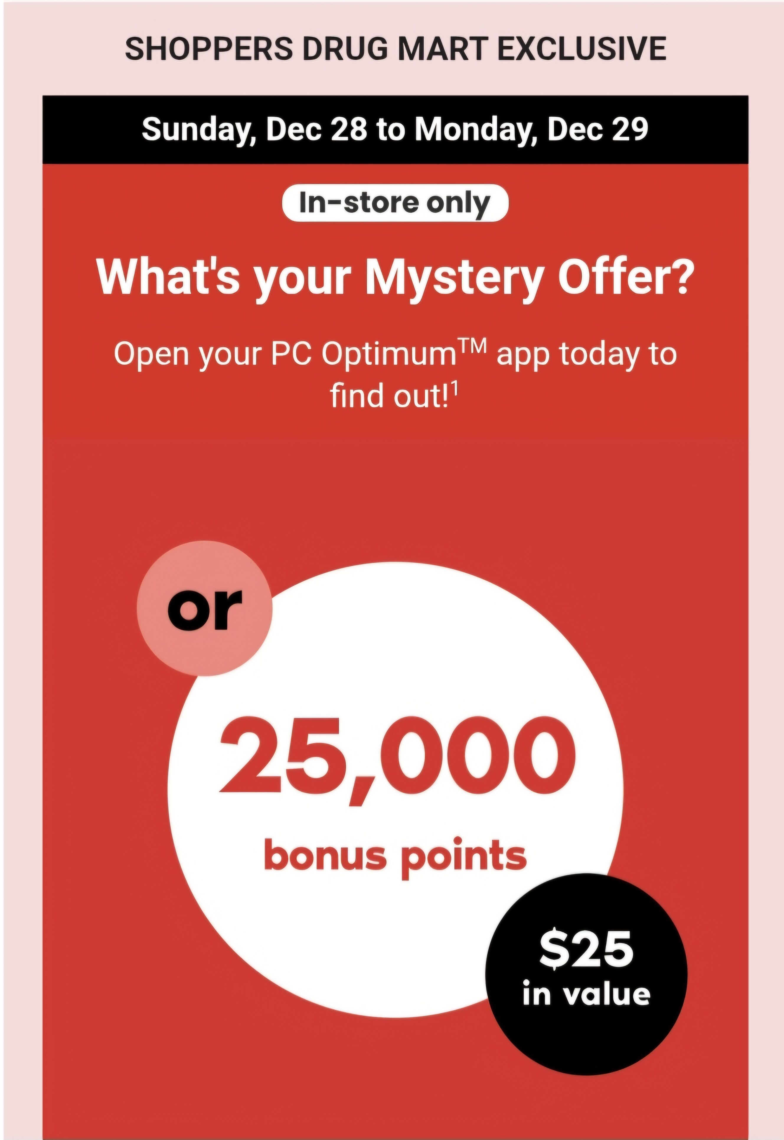 [Shoppers Drug Mart] PC Optimum App Offer - FREE WYB Mystery Offer Or ...