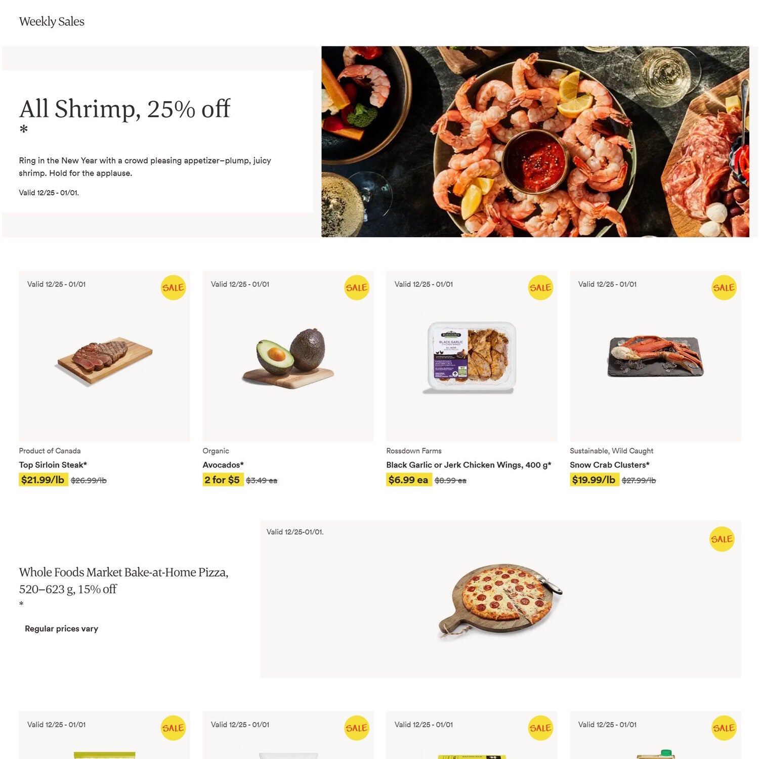 Whole Foods Market Weekly Flyer - Weekly Specials (ON) - Dec 25 – Jan 1 ...