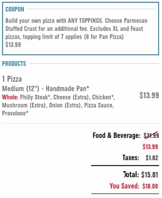 [Dominos] Any Pizza Any Toppings $13.99 - Page 6 - RedFlagDeals.com Forums