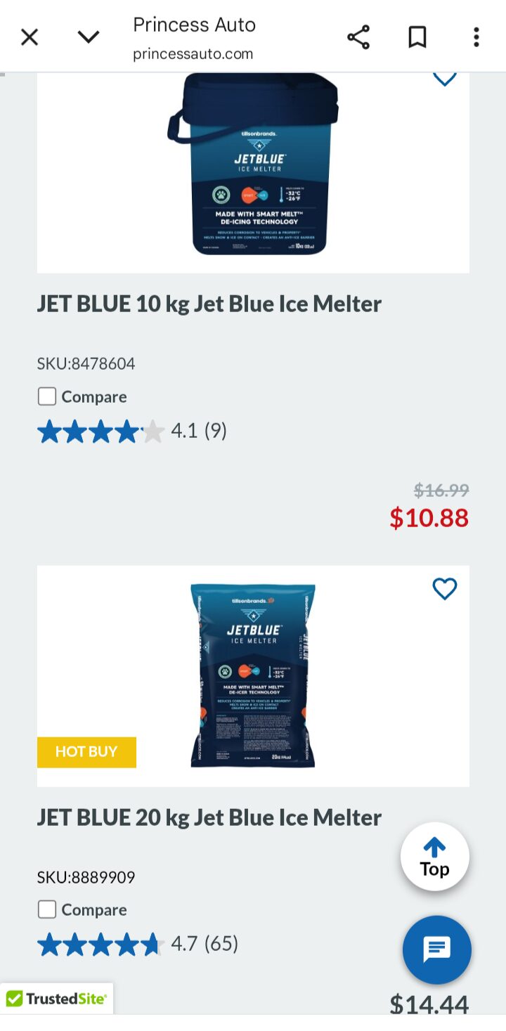 [Princess Auto] Princess Auto Jet Blue ice melter 10kg pails $10.88 ...