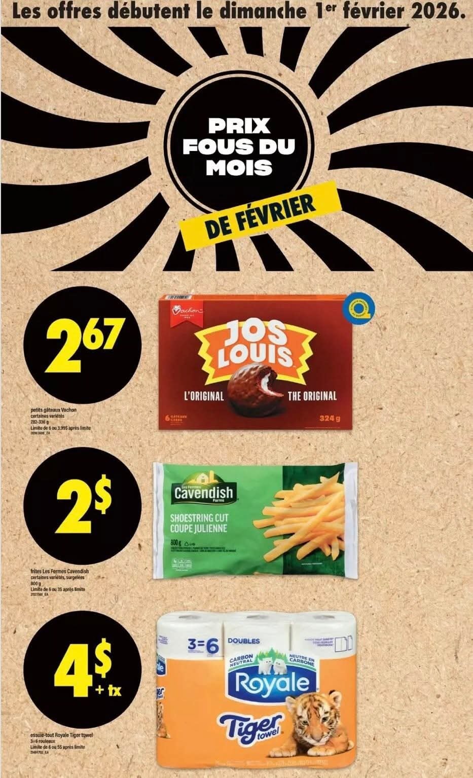 [Loblaws] Royale Tiger Towels $4 ($2 with tear pad coupon) Cavendish ...