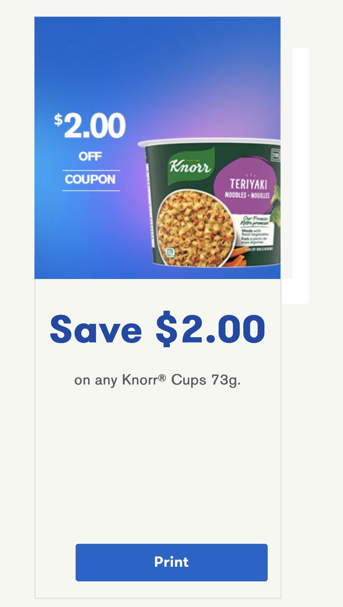 [Real Canadian Superstore] Free Knorr Rice Cups 73g + Points maker with ...