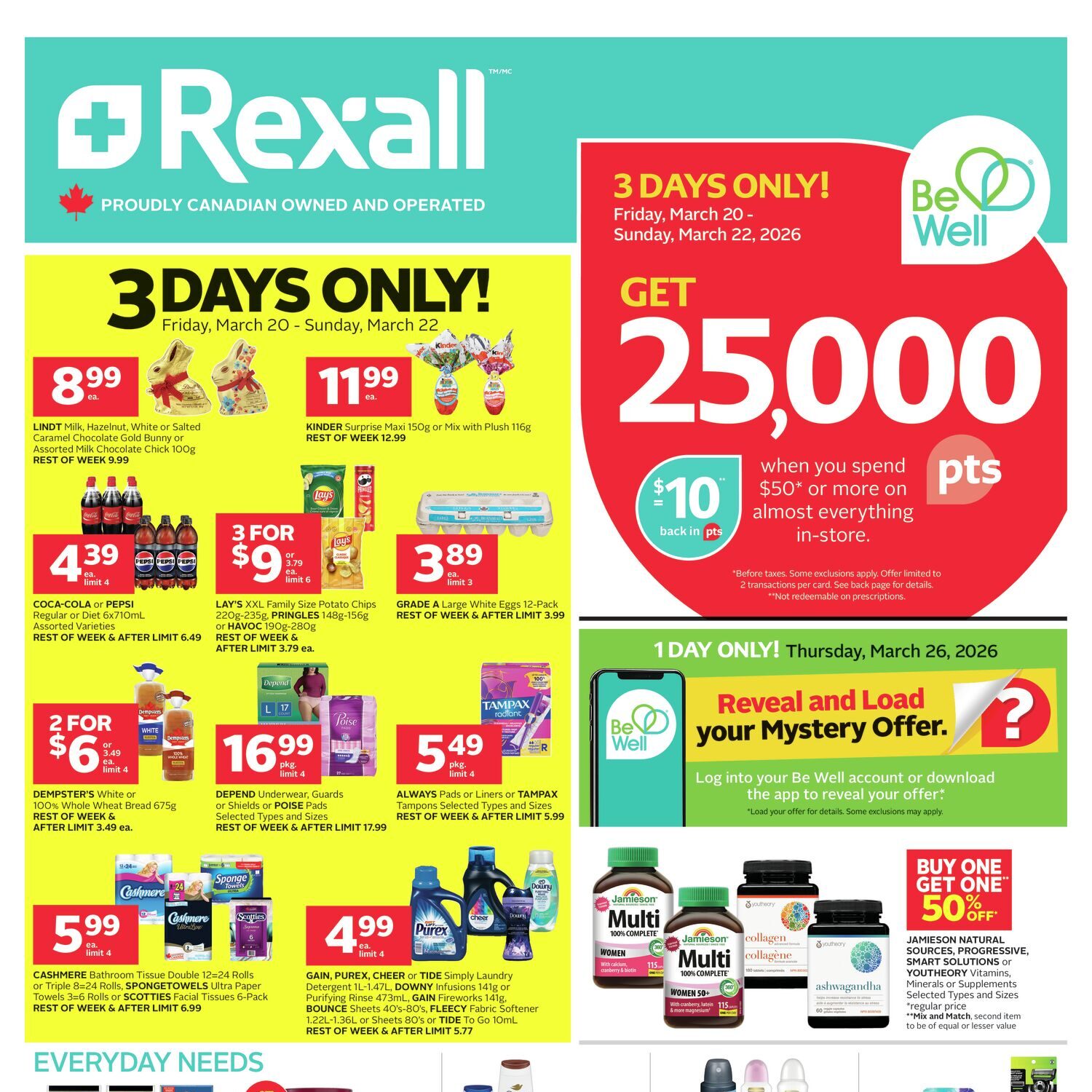 Rexall Weekly Flyer - Ottawa Only - Weekly Savings (ON) - Mar 20 – 26 ...