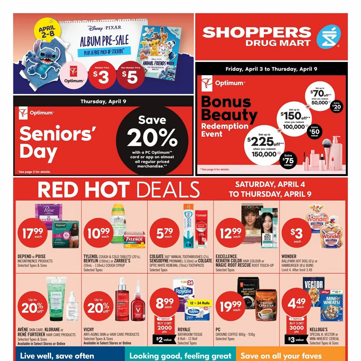 Shoppers Drug Mart Weekly Flyer - Weekly Savings (AB & SK) - Apr 4 – 9 ...