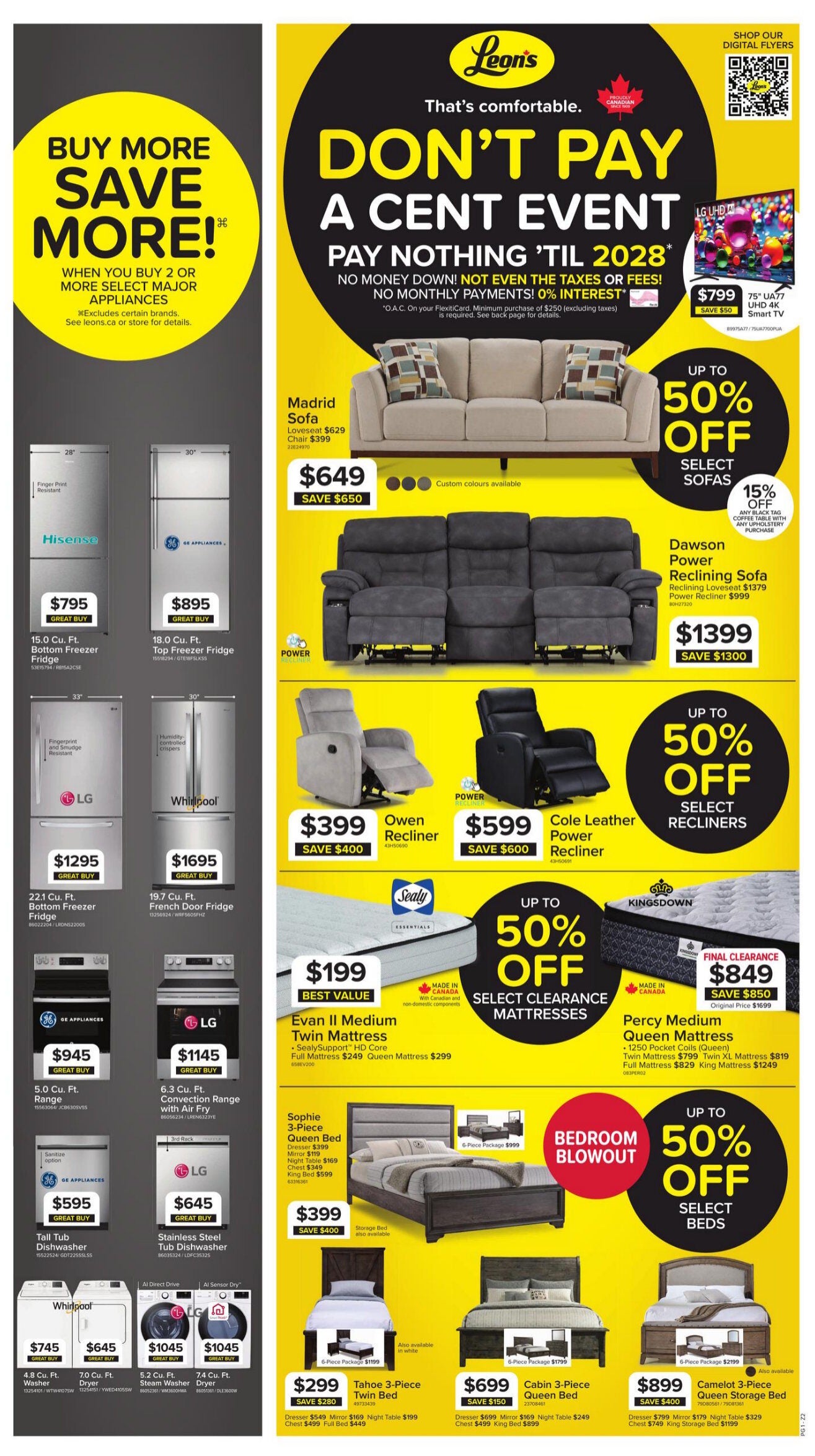 Leon's Weekly Flyer - Don't Pay A Cent Event (AB, SK & MB) - Apr 16 ...