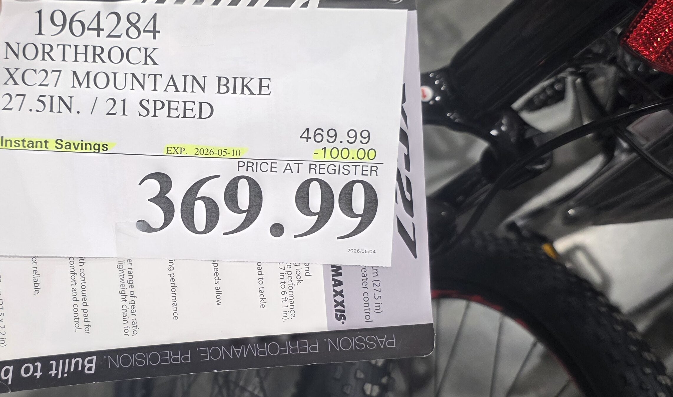 [Costco] Northrock XC29 bike 399.99 - RedFlagDeals.com Forums