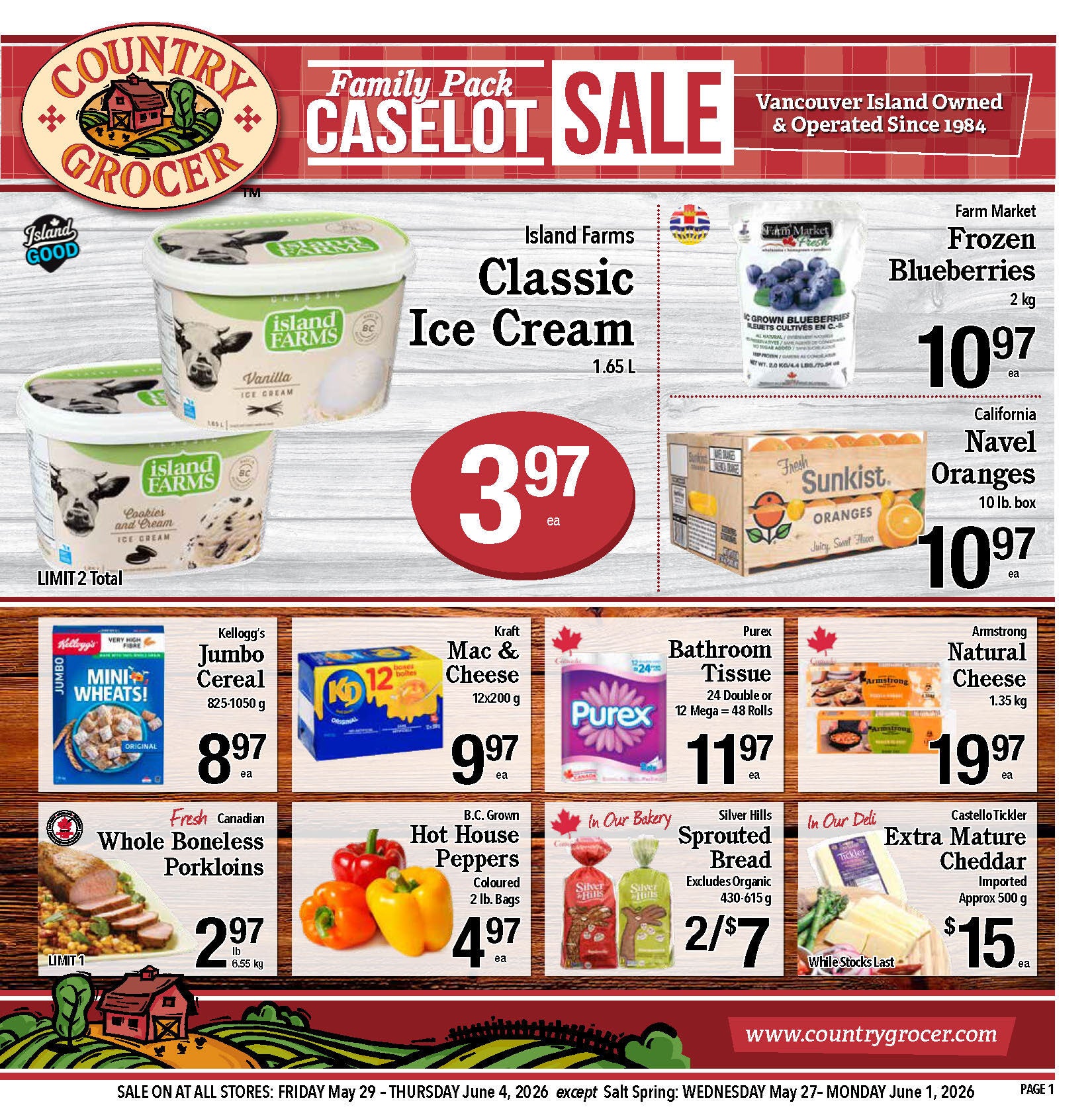 Country Grocer Weekly Flyer - Weekly Specials - Family Pack Caselot ...