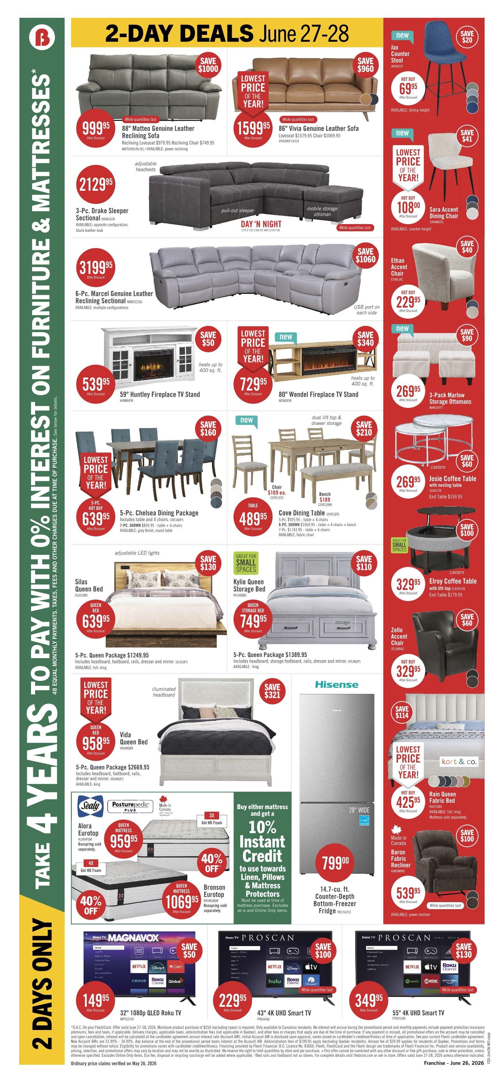 The Brick Weekly Flyer - Vancouver Island Only - Boxing Week Blowout ...