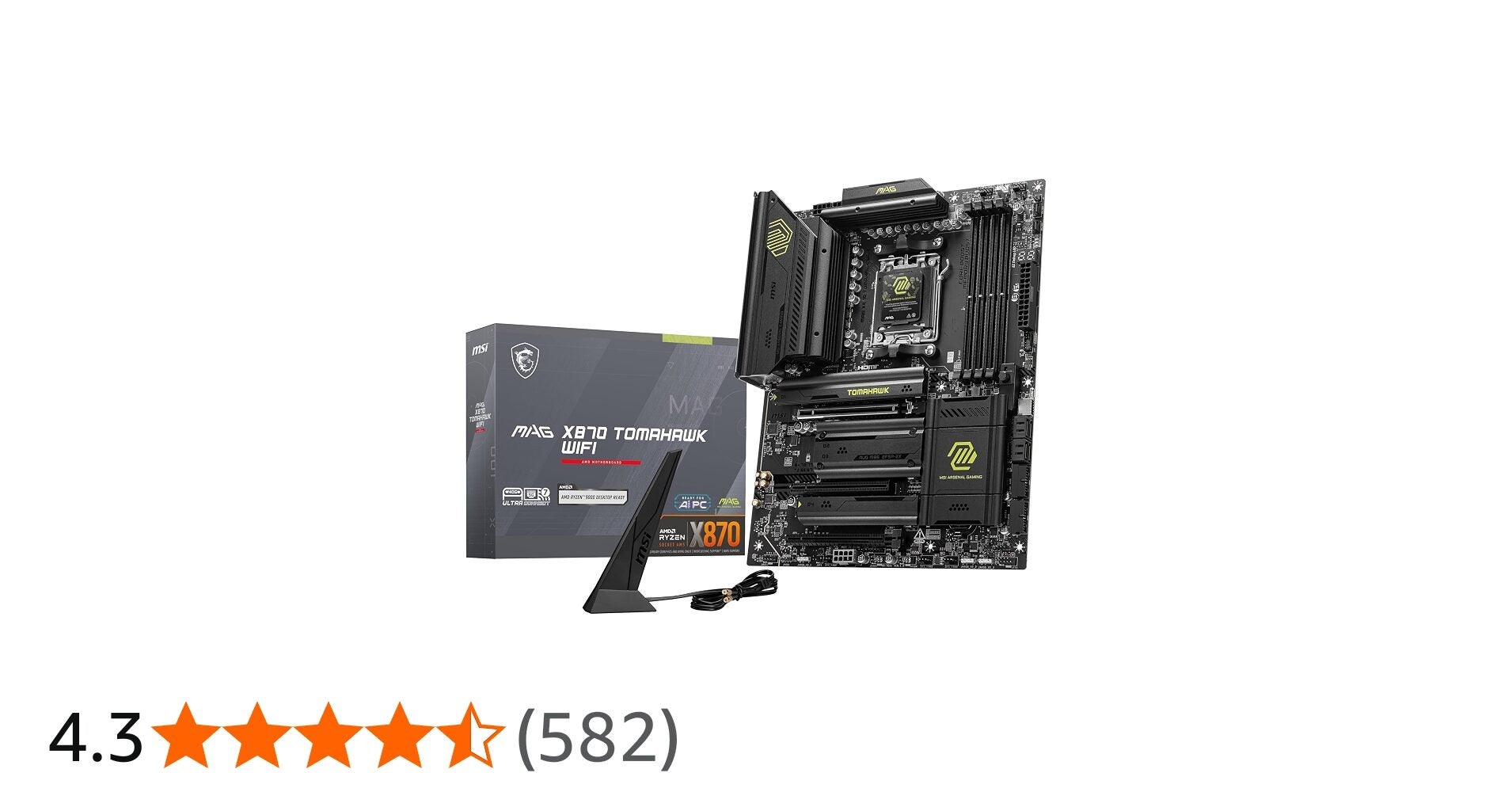 [Amazon.com] MSI MAG X870 Tomahawk WiFi Gaming Motherboard $289.99 ...