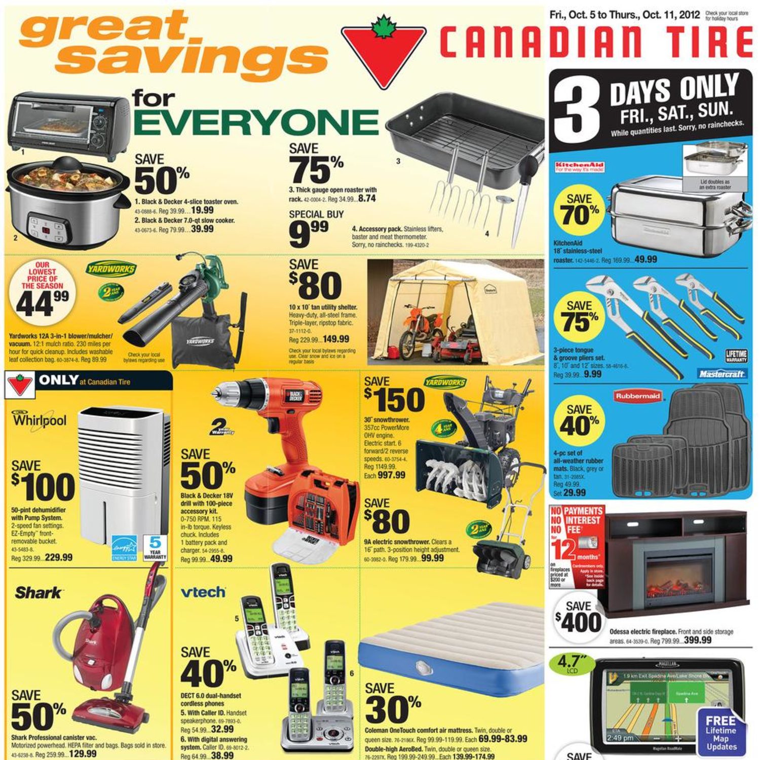 Canadian Tire Weekly Flyer - Weekly Flyer - Oct 5 – 11 - RedFlagDeals.com