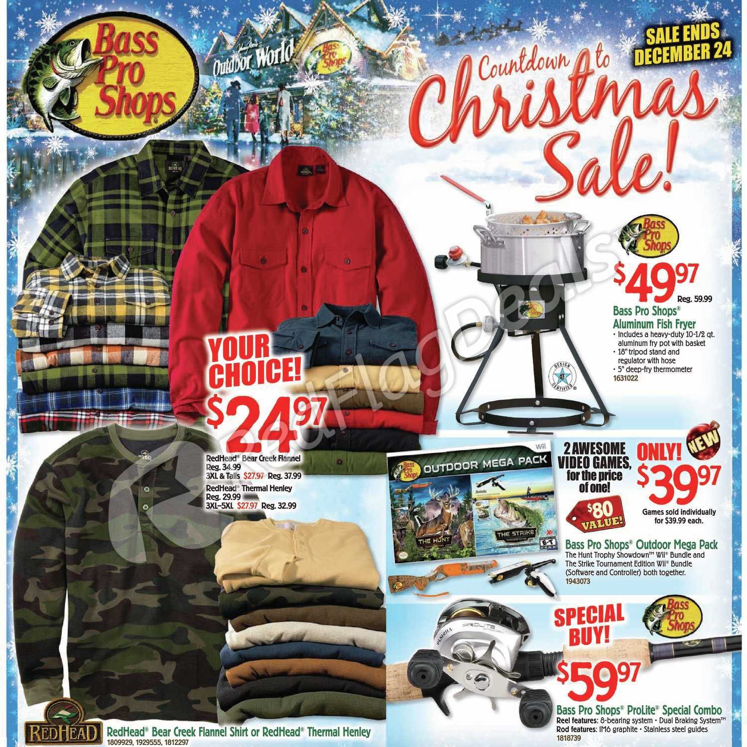 Bass Pro Shops Weekly Flyer - Countdown to Christmas Sale! - Dec 3 – 24 ...
