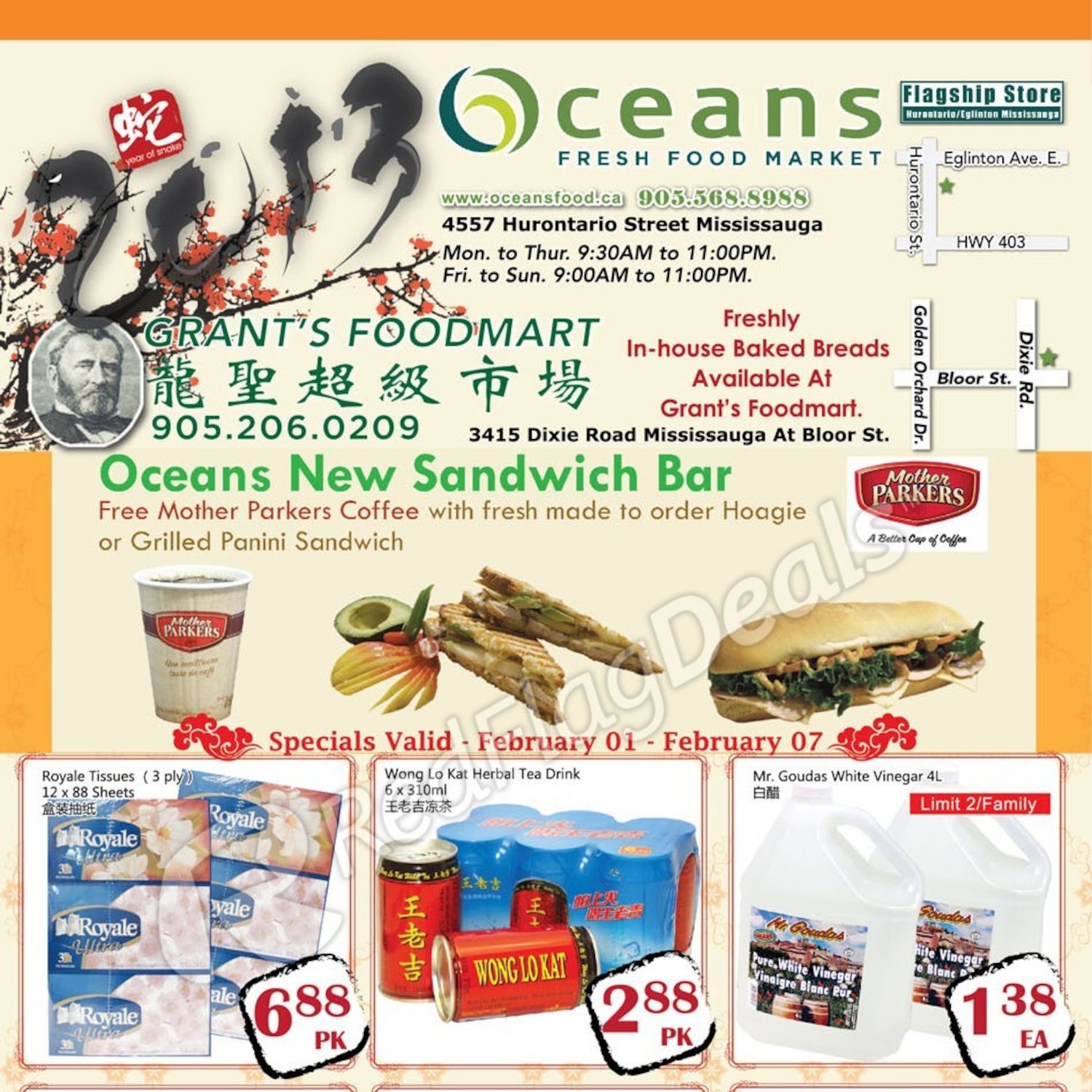 Oceans Fresh Food Market Weekly Flyer - Mississauga Weekly Flyer - Feb ...