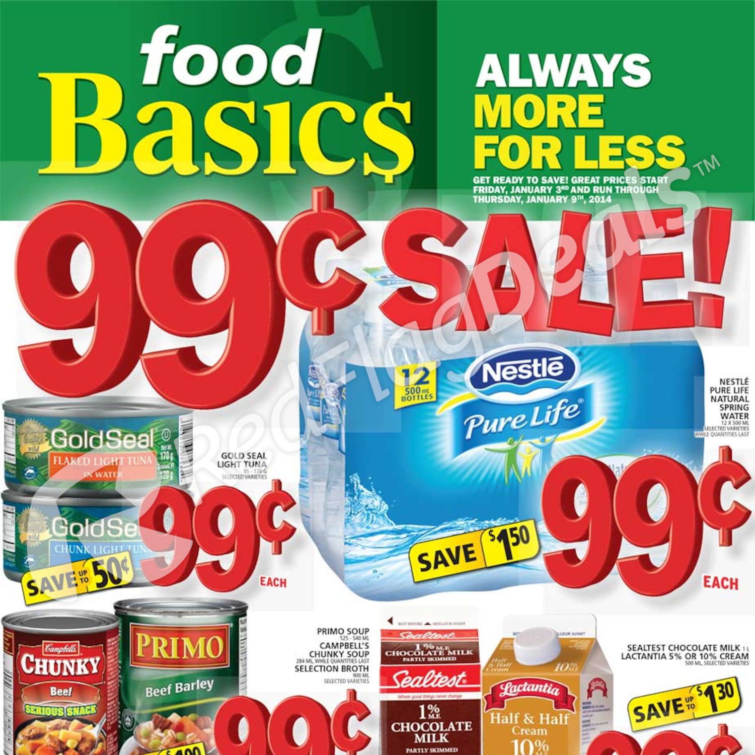 Foodbasics Weekly Flyer - Weekly Flyer - 99 Cent Sale! - Jan 3 – 9 ...